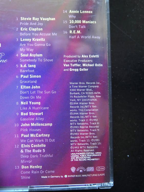 (p) UNPLUGGED COLLECTION Vol 1, 1993 MTV | Kaufen auf Ricardo