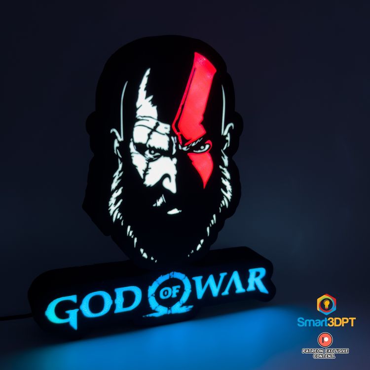 Lightbox lampe led GOD OF WAR RGB (Neuf (Voir description)) à Vicques ...