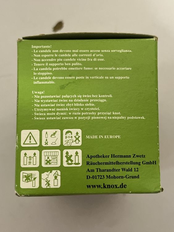 Knox Pyramidenkerzen, 50 Stk., für kleine Pyramiden (nik1) (Gebraucht ...