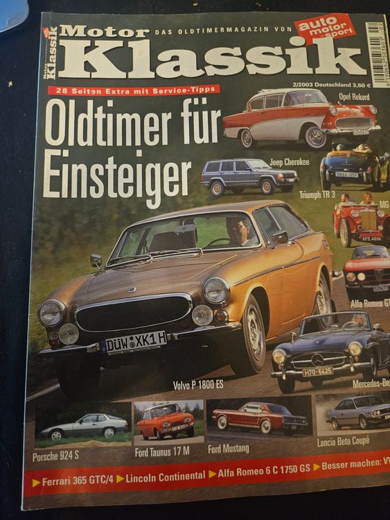 Motor Klassik 2/03 VW 1302 Volvo P 1800 ES Ferrari 365 xa (Gebraucht ...