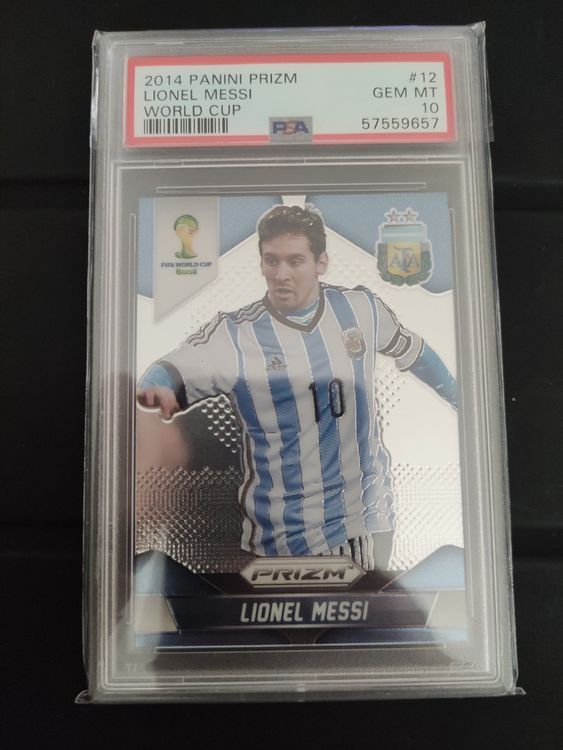 Messi Prizm WM 2014 PSA 10 GEM MINT Argentina Fussballkarte (Neu (gemäss Beschreibung)) in ...