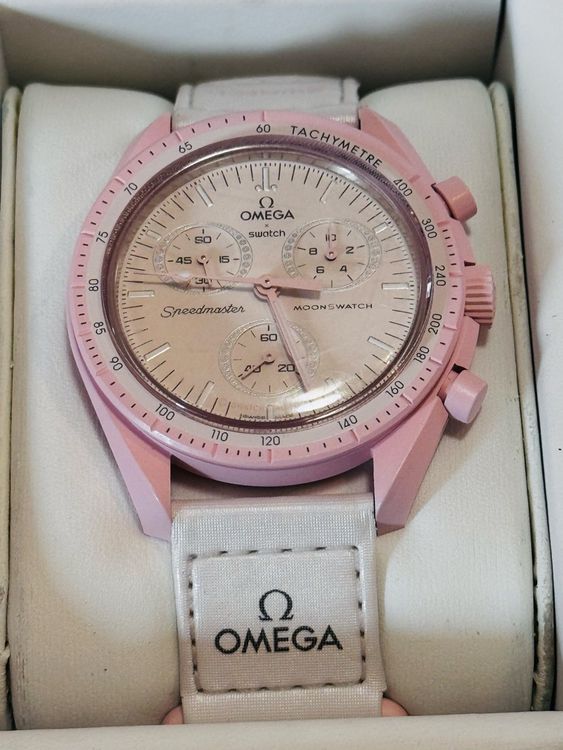 Swatch x Omega MoonSwatch Mission to Venus, Rosa! (Gebraucht) in ...