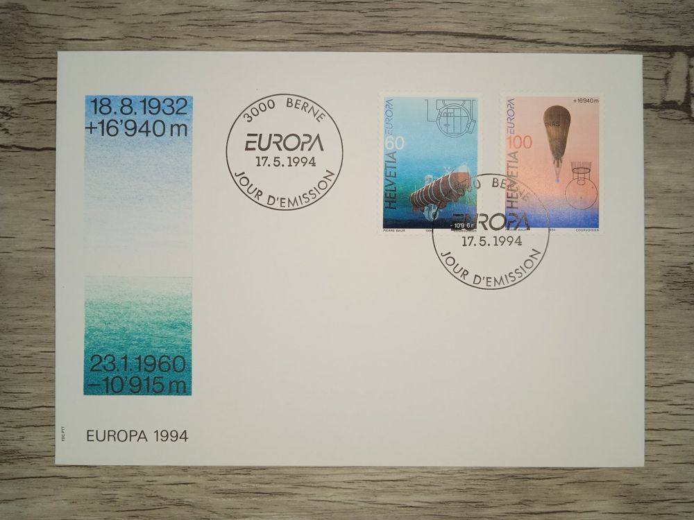 TR30 Enveloppe + Timbre Suisse 1994 (Gebraucht) in Cousset für CHF 0.6 – mit Lieferung auf ...