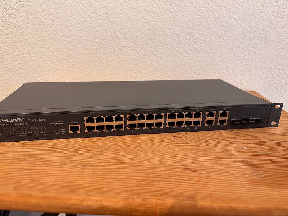 Managed Switch, TP-LINK, TL-SL5428E (Gebraucht) in Lausen für CHF 40 – mit Lieferung auf Ricardo ...