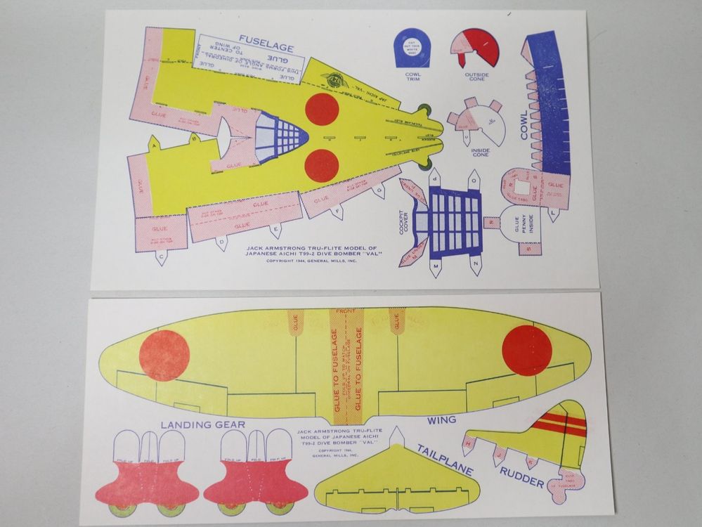 Bastelbogen Flieger Japan Aichi T99-2 Dive Bomber VAL WW2 (Neu (gemäss ...