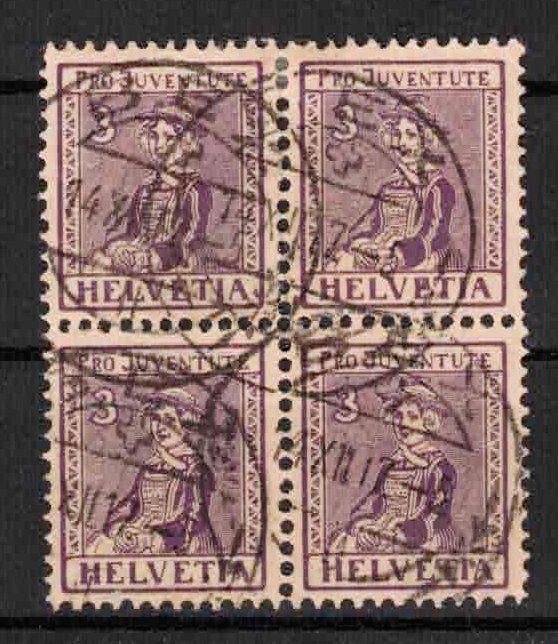 Pro Juventute 1917 J7 im 4er-Block ʘ, Kat.550.- (Neu (gemäss Beschreibung)) in Nuglar für CHF 29 ...