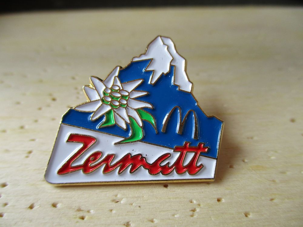 Mc Donalds Zermatt Edelweiss Matterhorn Pin | Kaufen auf Ricardo