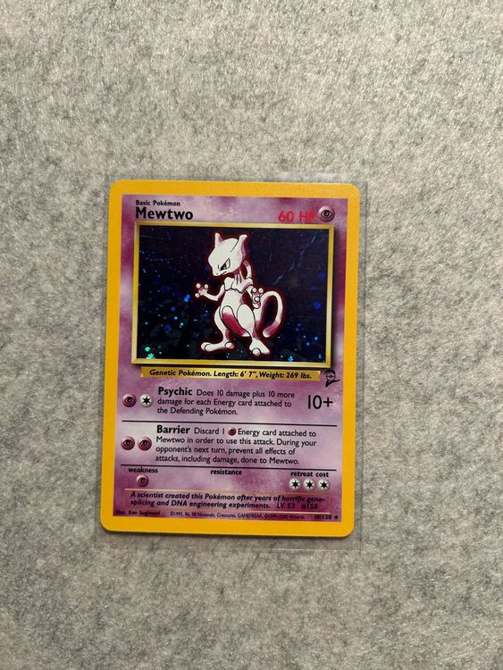 Mewtwo Holo 10/130 - Base set 2 - Pokemon (Gebraucht) in St-Légier ...