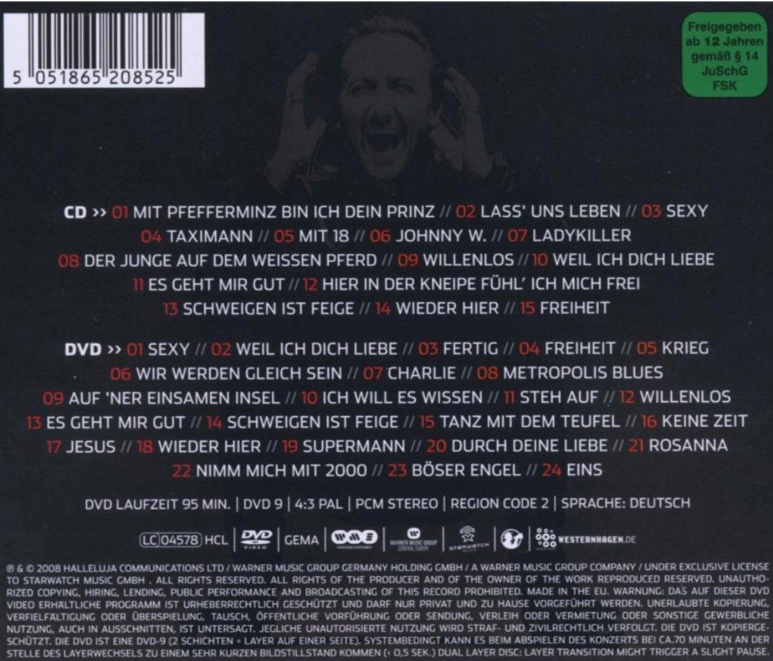 Westernhagen – Wunschkonzert (CD + DVD) TOP-Zustand! (Gebraucht) in ...