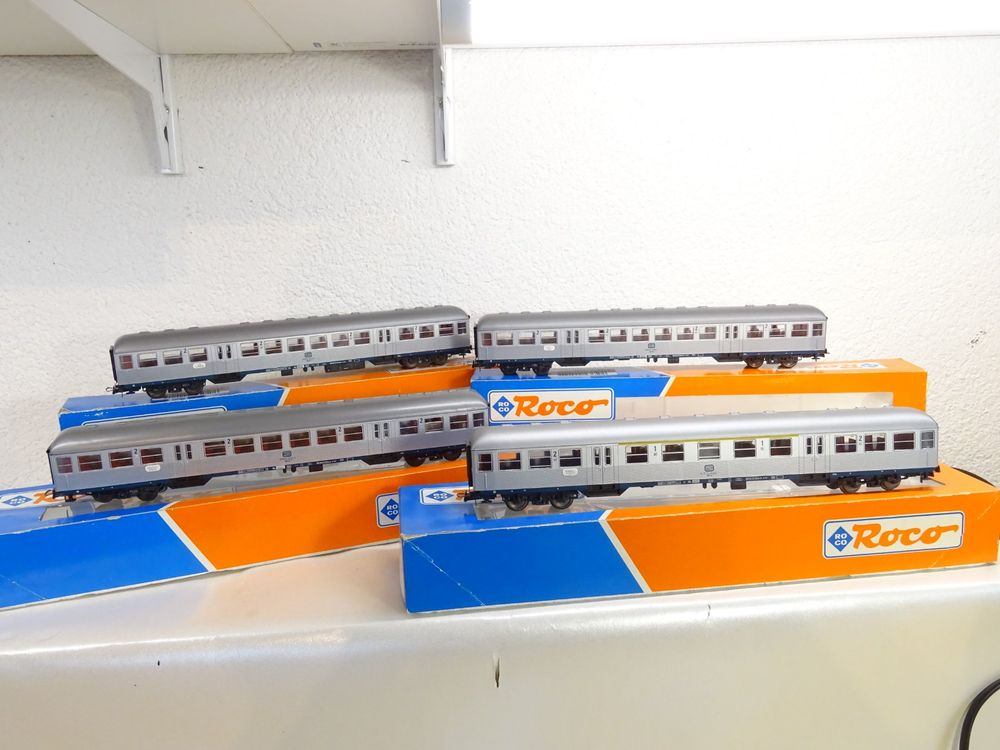 Roco 44402/44403 Silberlinge Personenwagen, H0,WS/AC,OVP (Gebraucht) in ...