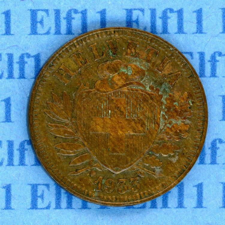 CHF___0.02 1933 -vz 2 Rappen (Gebraucht) in Widnau für CHF 12 – mit Lieferung auf Ricardo kaufen