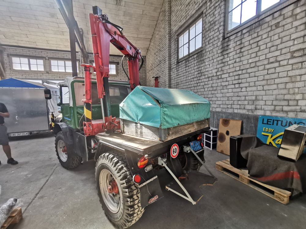 Ur-Unimog SFT 850 JG.1963/mit RUSTAG Kran (Gebraucht) in Biberstein für CHF 14990 – nur Abholung ...