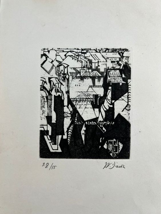 KÜNSTLER ? RADIERUNG SIGNIERT NUMMERIERT (Gebraucht) in Gersau für CHF 19 – mit Lieferung auf ...