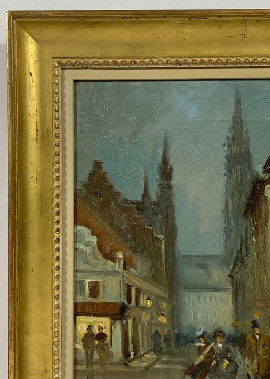 Antikes Gemälde Strassenszene unleserlich Signiert (Gebraucht) in Root für CHF 120 – nur ...