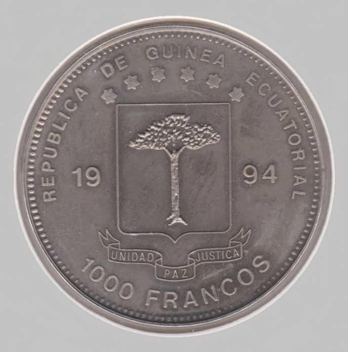 Equatorial Guinea 1000 Francos 1994 Kingfisher | Kaufen auf Ricardo