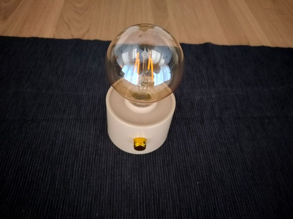 Vintage Akku Glühbirne Edison LED Tischlampe USB-C dimmbar (Gebraucht ...