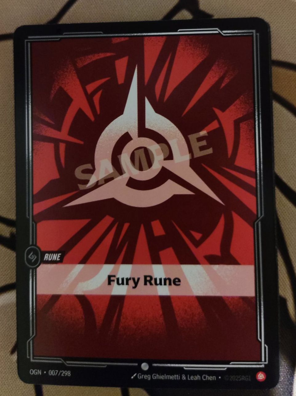 Riftbound - Fury runes x6 - Exclusive event Sample (Neu (gemäss ...