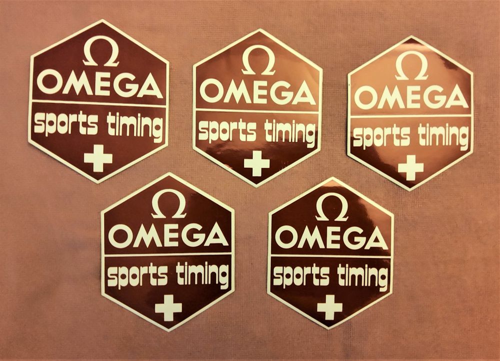 28 Vintage Offizielle OMEGA SPORTS TIMING Stickers (Neu (gemäss ...