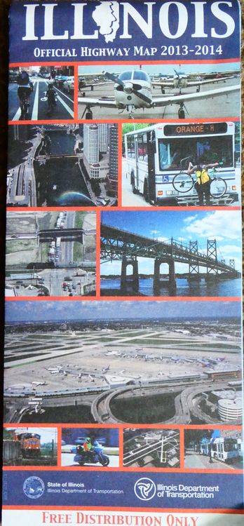 Strassenkarte Illinois Highway map (Neu (gemäss Beschreibung)) in ...