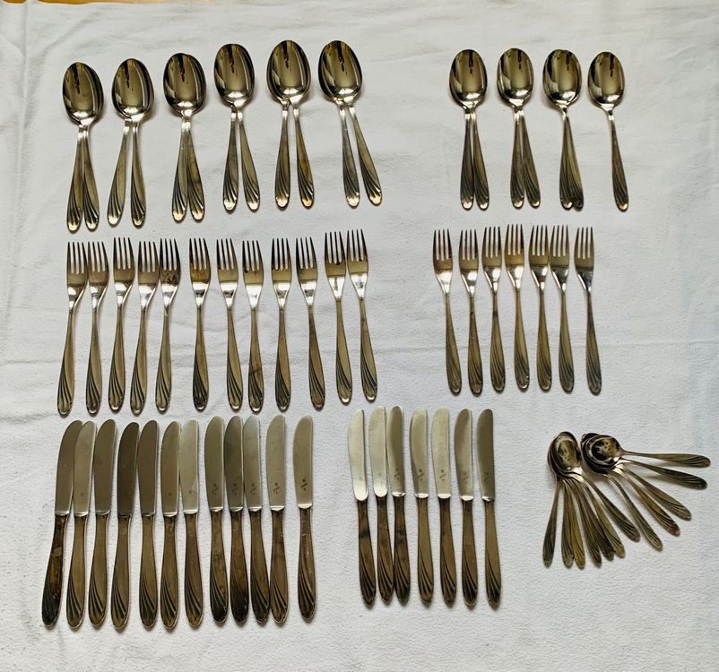 Besteck Set WMF 69-teilig, versilbert 90 (Gebraucht) in Port für CHF 48 – mit Lieferung auf ...