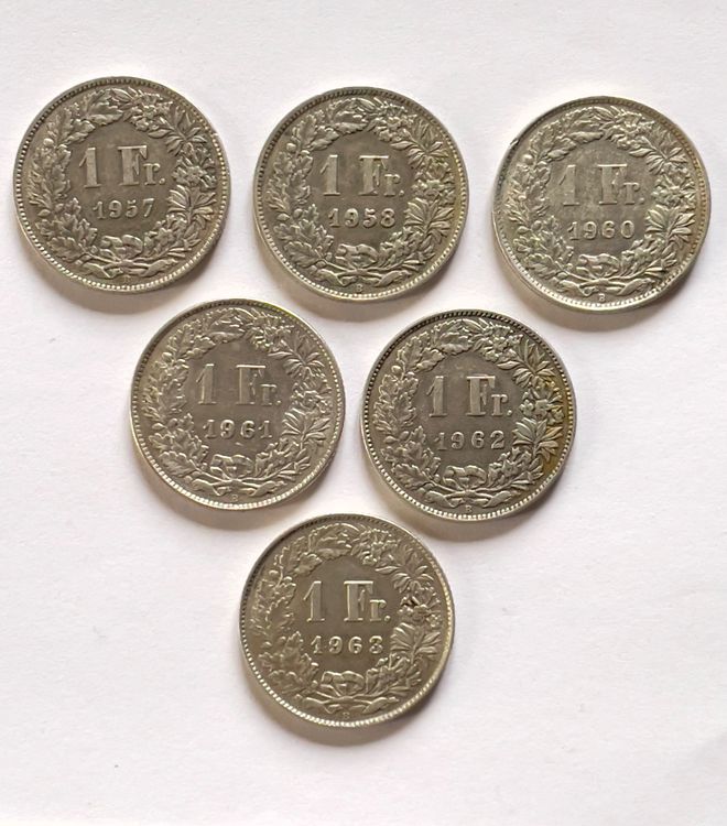 1 Franken 1957 1958 1960 1961 1962 1963 | Kaufen auf Ricardo