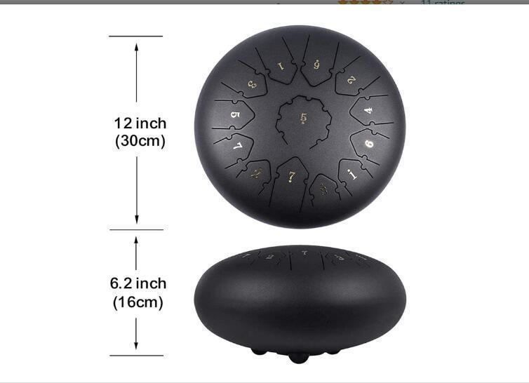 Handpan Steel Tongue Drum Trommel, Yoga, Meditation, Ents... (Neu ...