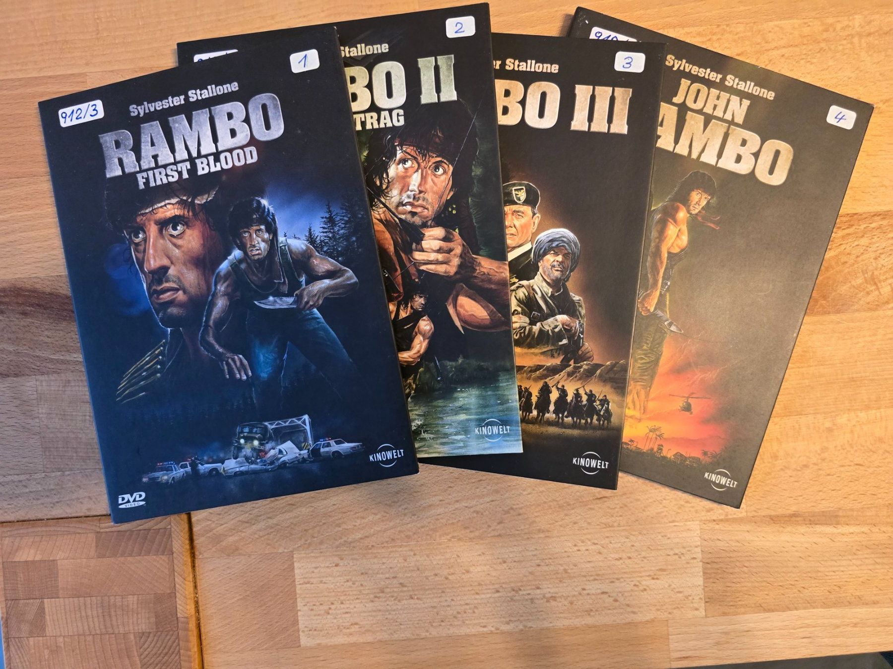 Rambo Collection, Sylvester Stallone, Teil 1-4, Collection (Gebraucht ...