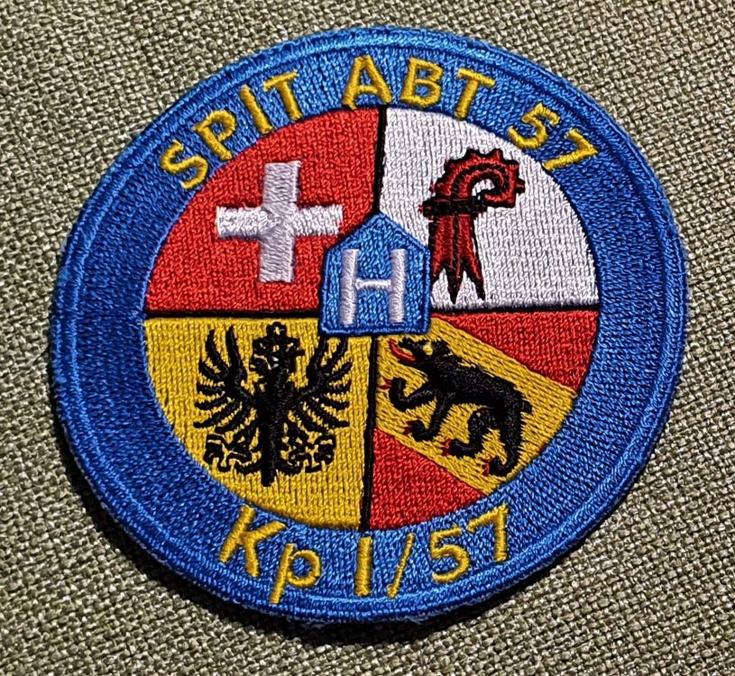 X079 - Patch Swiss Army Militär Armee SPIT ABT 57 Kp I/57 (Gebraucht ...