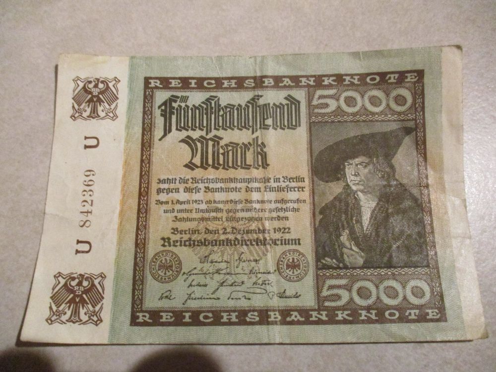 Fünftausend Reichsmark | Kaufen auf Ricardo