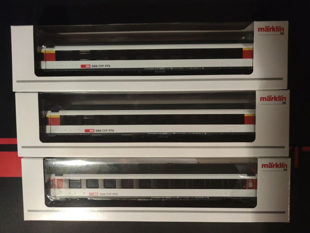 Märklin 2x 1Kl. und 1x 2Kl. SBB Schnellzugwagen (Neu (gemäss ...