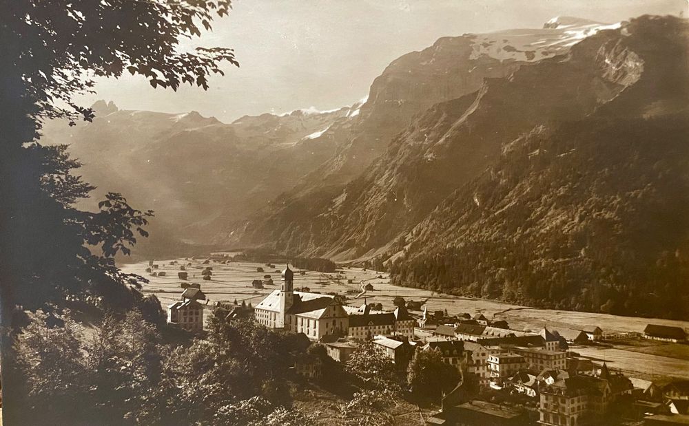 1924 - Alte Foto AK - Alt Engelberg mit Titlis (Gebraucht) in Root für ...