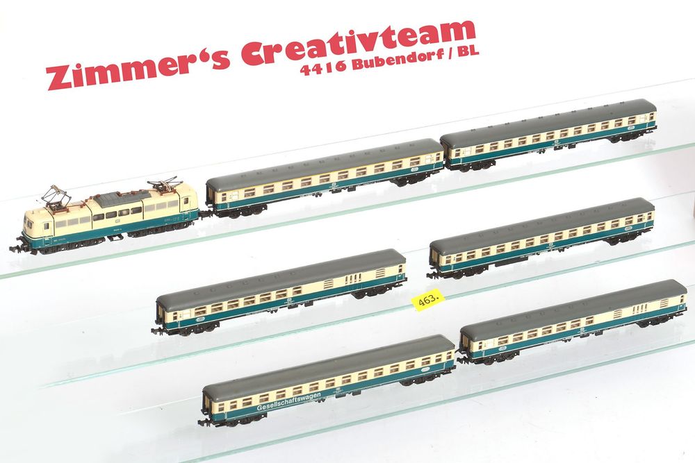TRIX DB E-Lok BR 151 + 6 passende Schnellzugswagen Sp. N (Gebraucht) in ...
