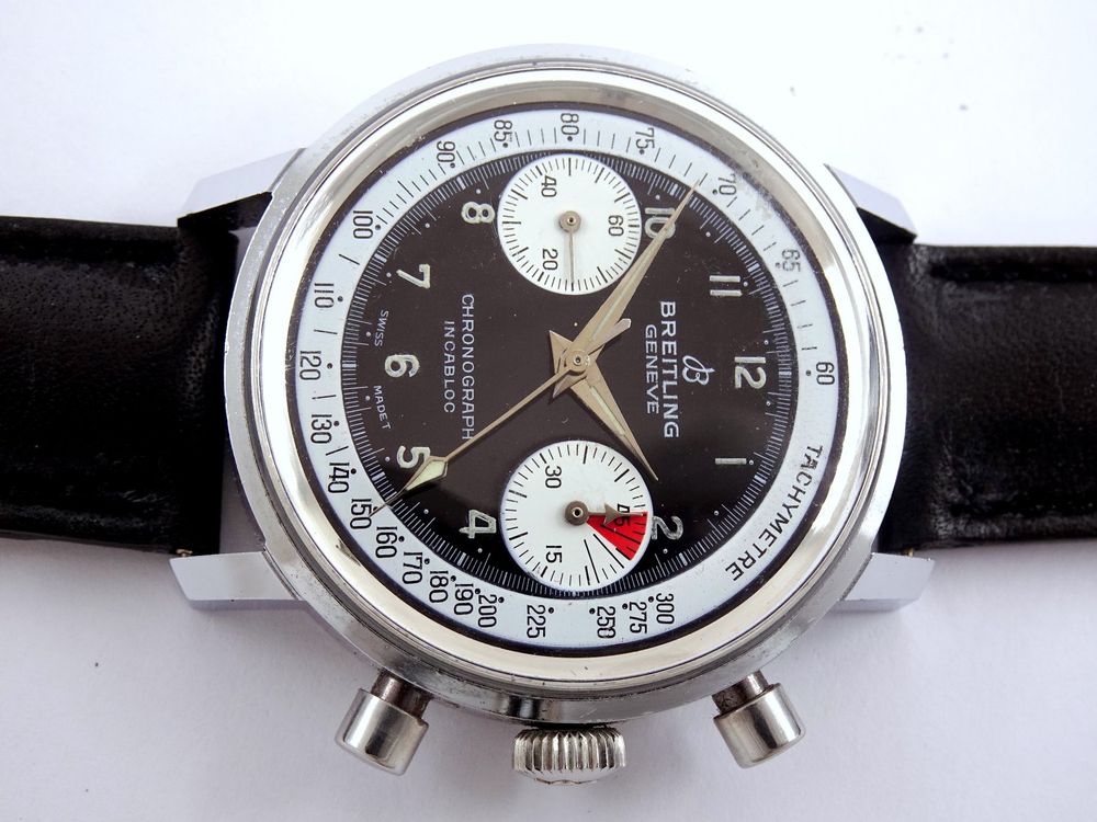 BREITLING GENEVE CHRONO 1960ER HANDAUFZUG SAMMLERUHR (Gebraucht) in ...