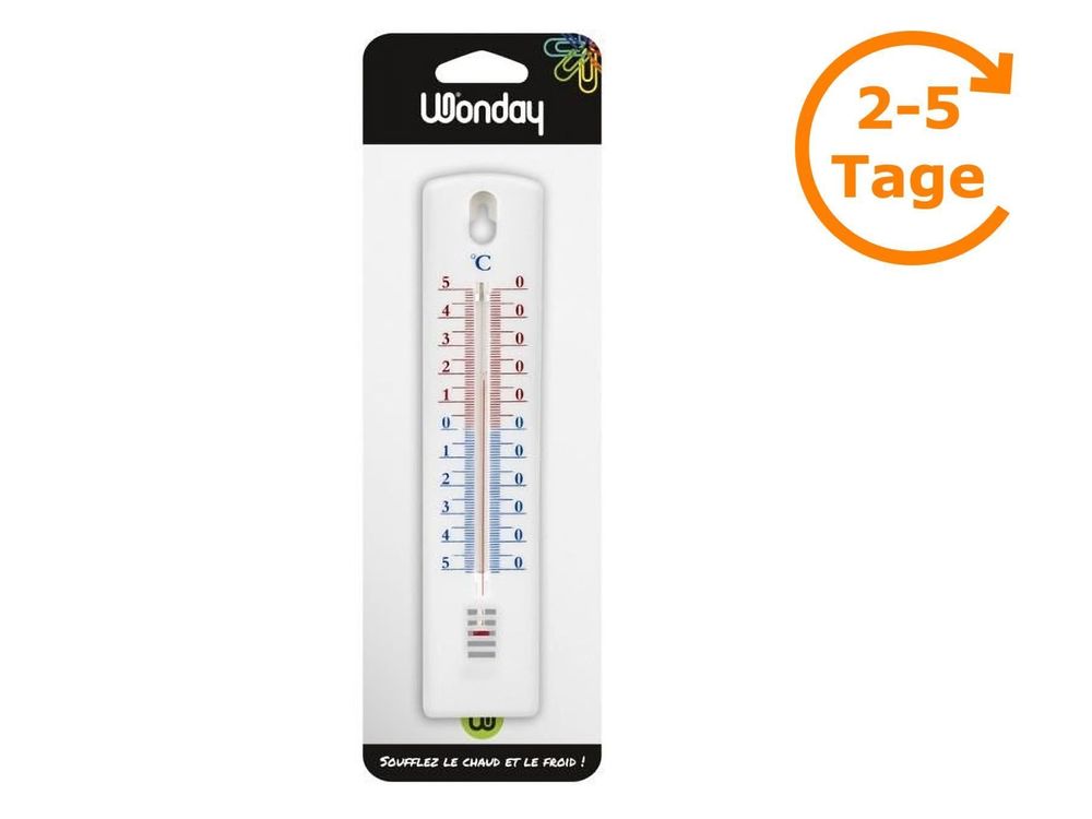 Wand-Thermometer, weiss | Kaufen auf Ricardo