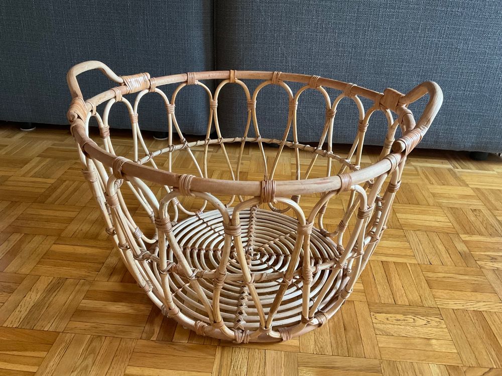Korb Rattan Ikea SNIDAD Wäschekorb | Kaufen auf Ricardo