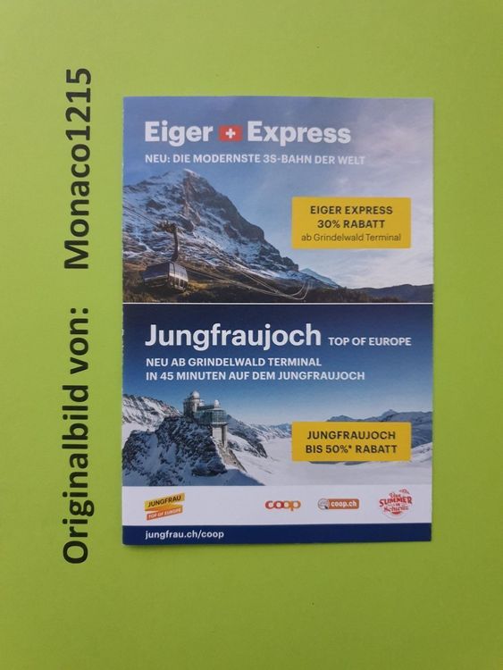 JUNGFRAUJOCH / EIGER EXPRESS °+° | Kaufen auf Ricardo
