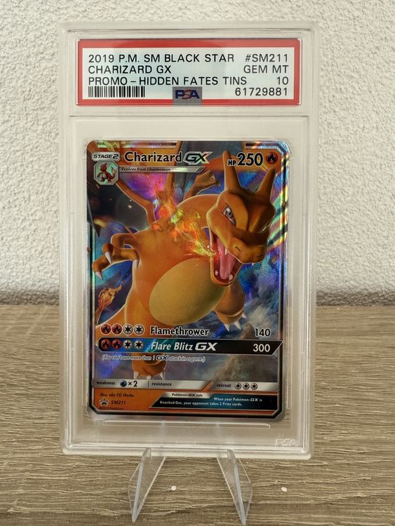 Pokemon Sun & Moon Black Star Promo Charizard GX PSA 10 (Neu (gemäss ...