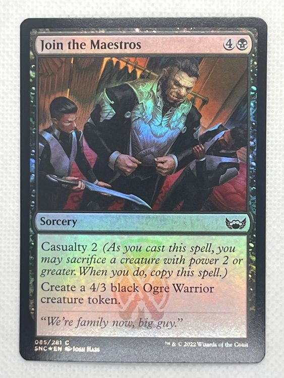 Magic the Gathering Karte: Join the Maestros Foil! Selten! (Gebraucht ...