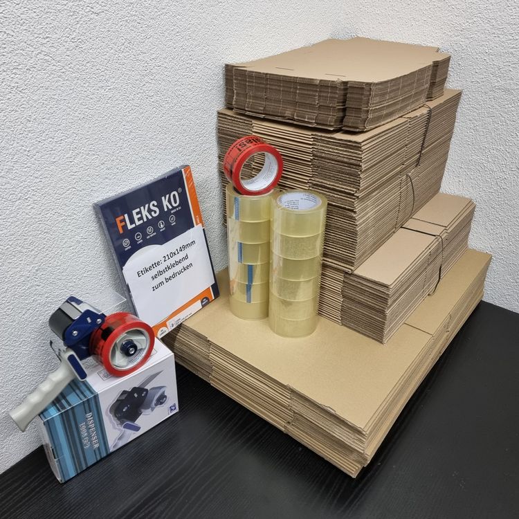 Versandmaterial - Ordnungs- SET 150 Karton u. Zubehör 166tlg | Kaufen ...