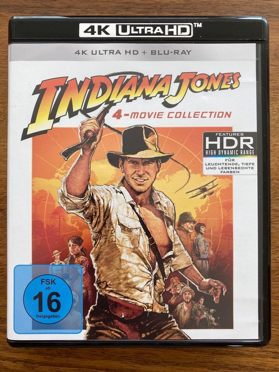 Indiana Jones 4-Movie Collection 4K UHD + Blu-Ray (Gebraucht) in ...
