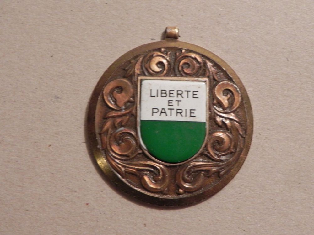 Medaille Schweiz Wappen Fahne ca. 1975 Kanton Waadt VD (Gebraucht) in ...