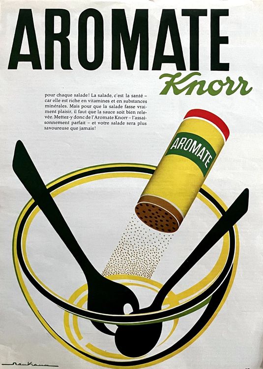 Aromat Knorr - Gerahmte Werbung / Publicité encadrée 1958 (Gebraucht ...