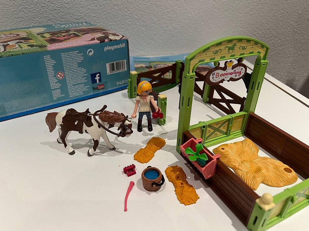 Playmobil 9480 Pferdebox Abigail & Boomerang mit OVP (Gebraucht) in ...