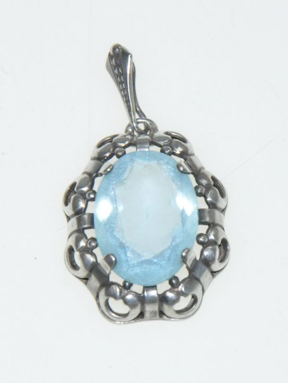 Vintage Silberanhänger mit hellblauem Stein (Gebraucht) in Wettingen für CHF 10 – mit Lieferung ...