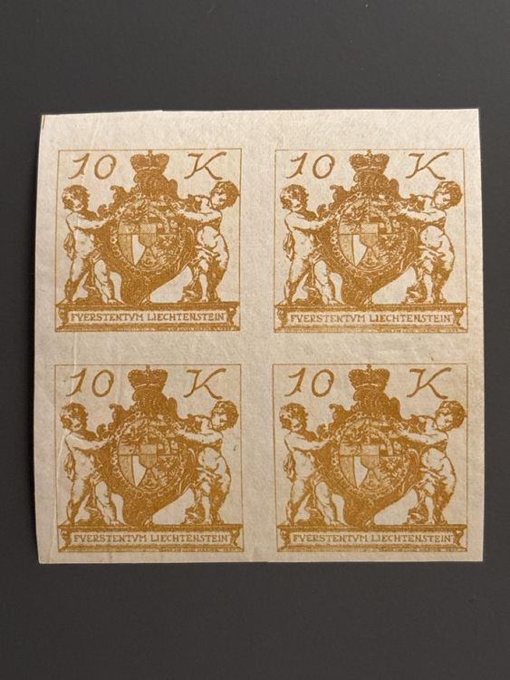 Fürstentum Liechtenstein 4er Block Jahr:1920 10K postfrisch (Neu ...