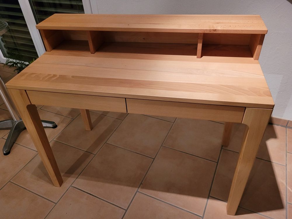 MASSIVHOLZ-Tisch Computer-Pult Schüler-Pult Sekretär WIE NEU (Neu ...