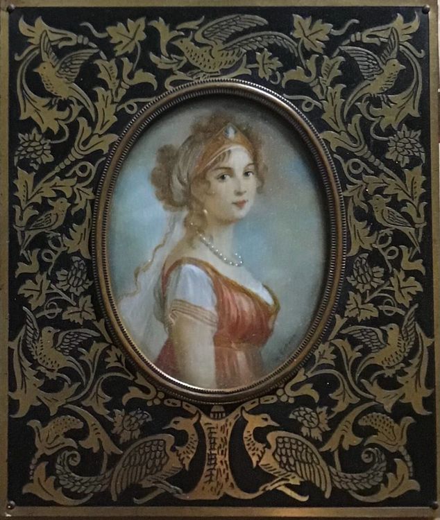 Antike Miniature Gemälde Unleserlich Sig | Kaufen auf Ricardo