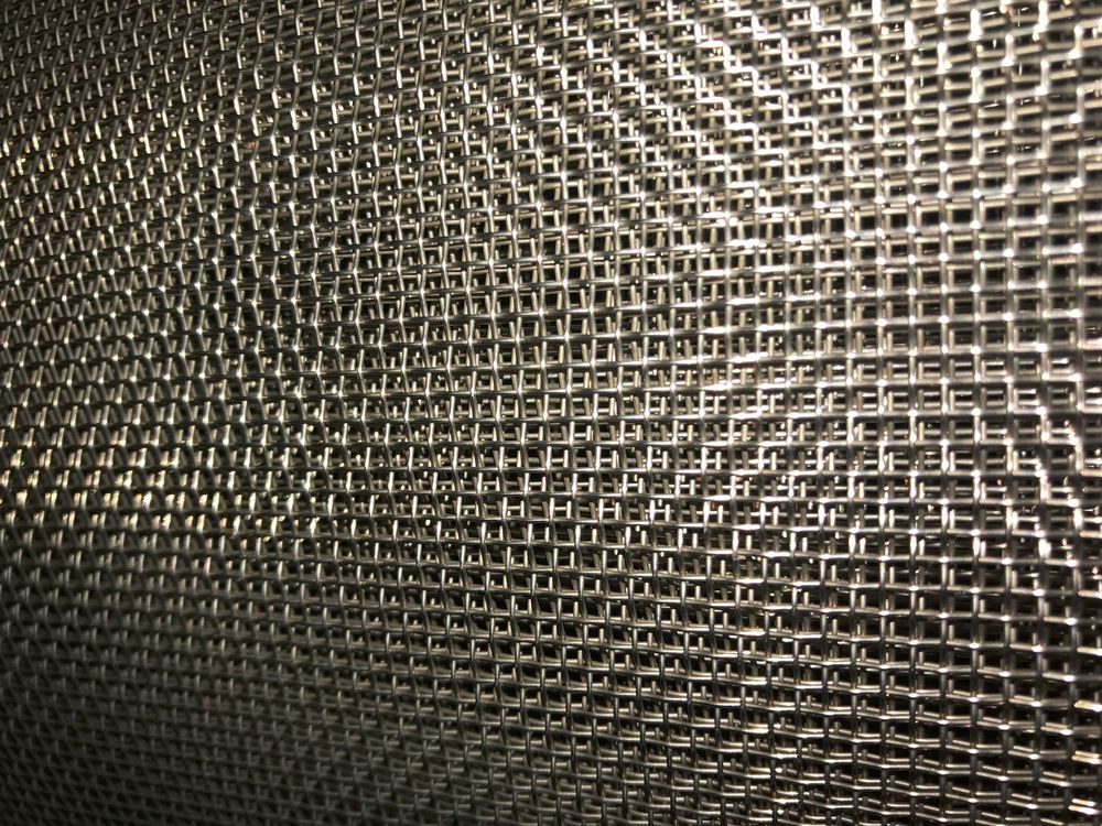 Edelstahl Drahtgewebe mit c.a. 2mm Maschenweite 10x102cm (Neu (gemäss ...