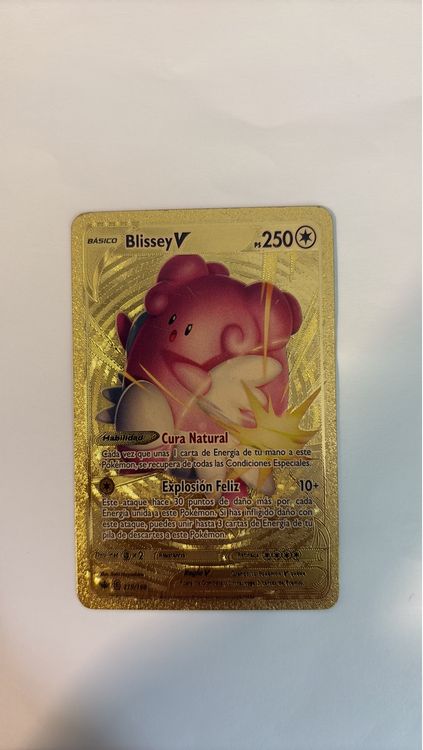 Carta Pokémon Blissey V Oro Rara - Perfetta per collezionist (Nuovo ...