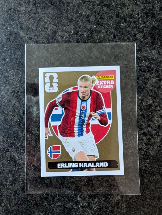 Panini WM 2026 - extra Sticker - GOLD - Erling Haaland (Neu und ...